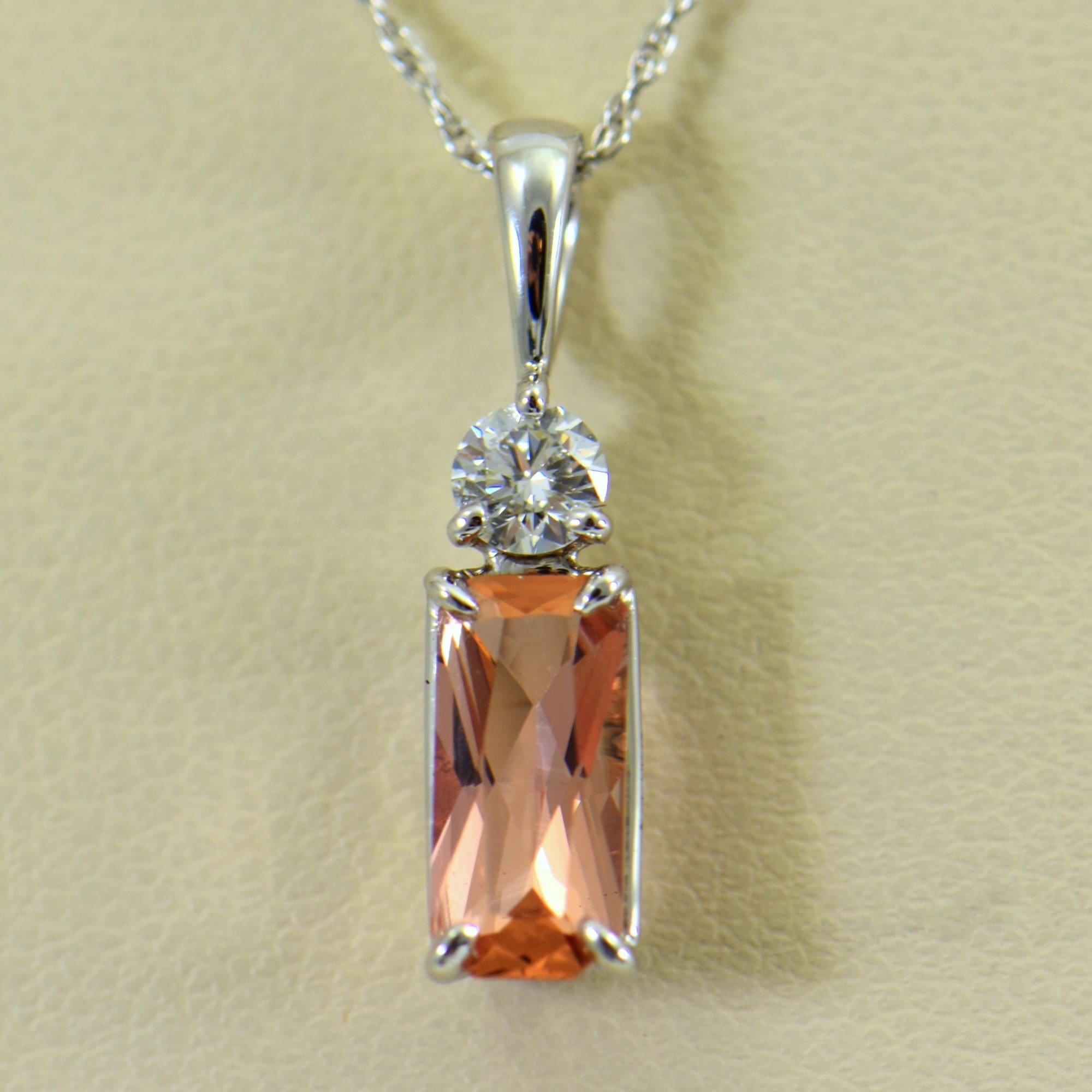 Classic Imperial Topaz and Diamond Pendant | Exquisite Jewelry for ...