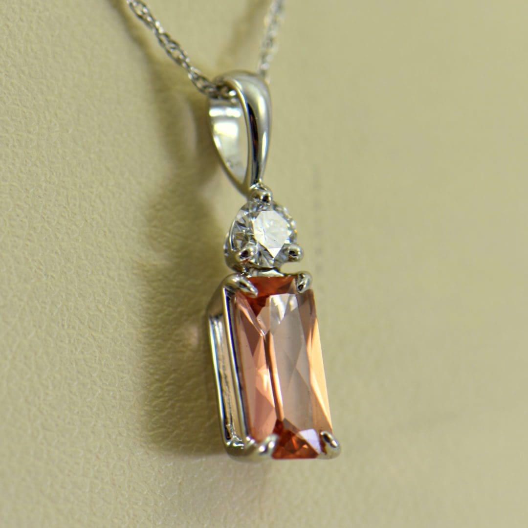 Classic Imperial Topaz and Diamond Pendant | Exquisite Jewelry for ...