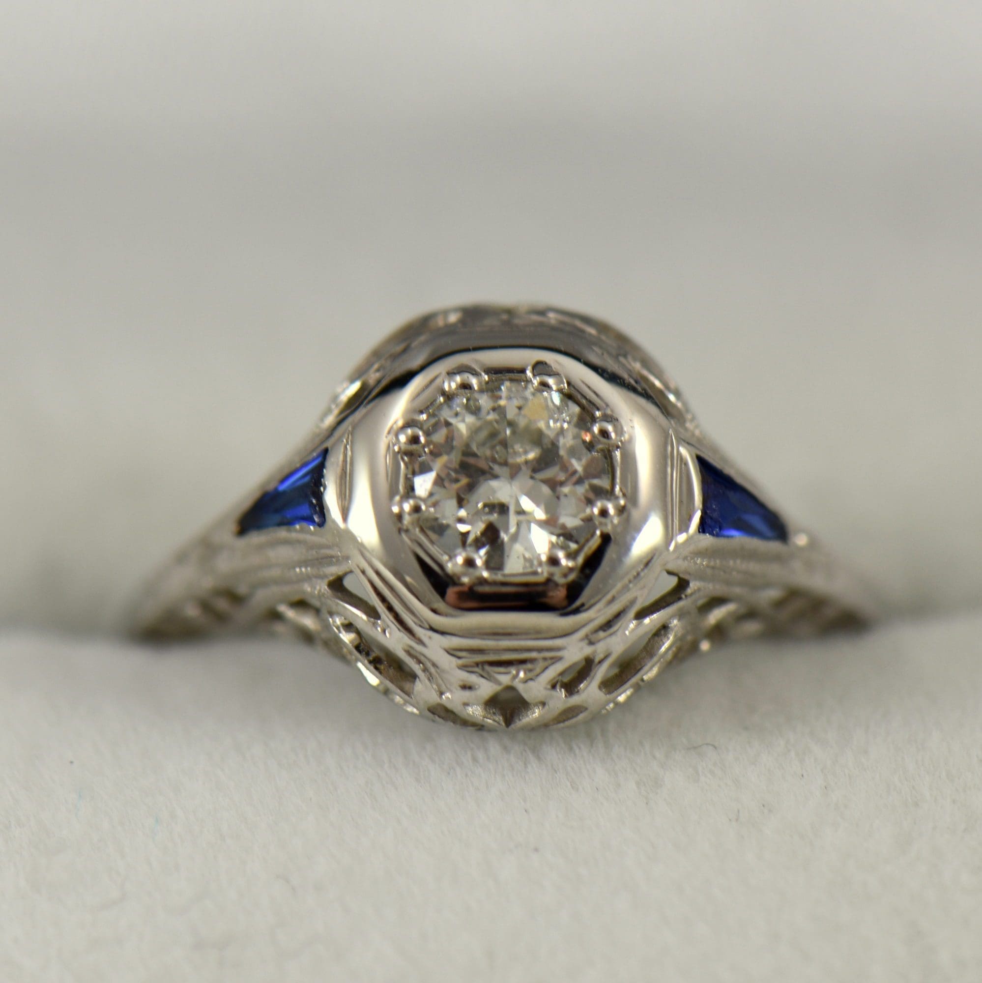 Art Deco Diamond Engagement Ring Restoration Project
