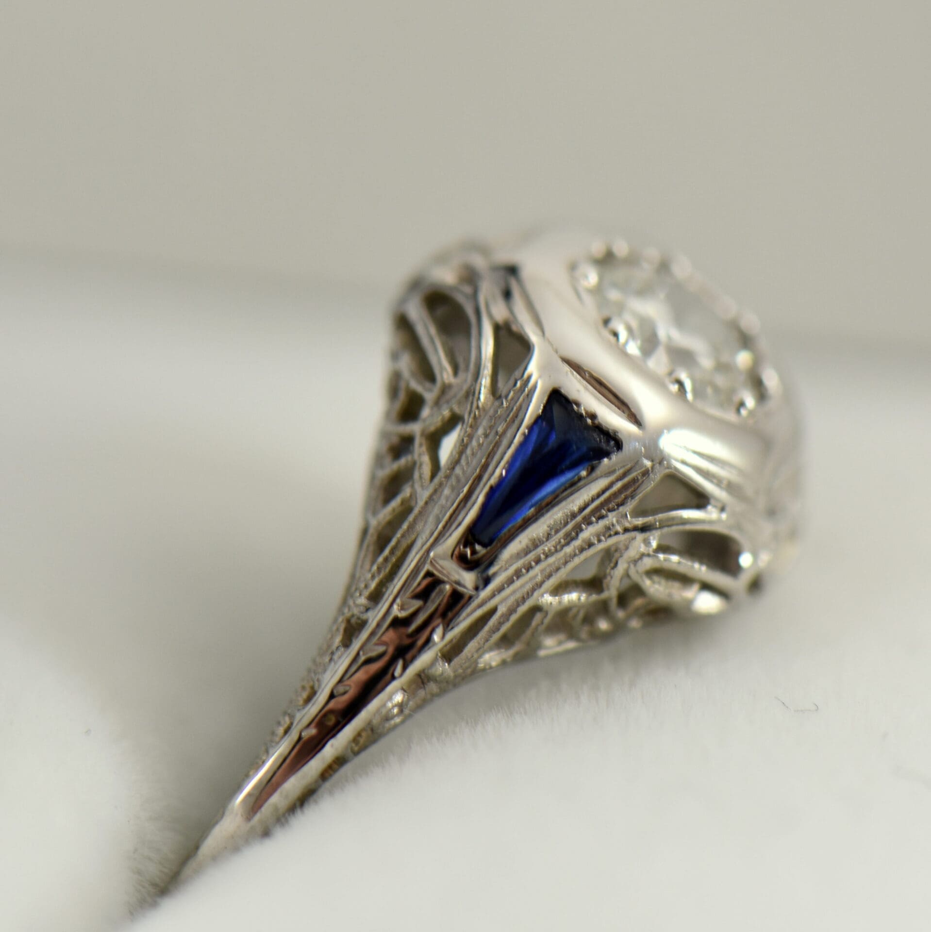 Art Deco Diamond Engagement Ring Restoration Project | Exquisite ...