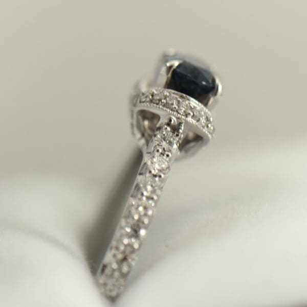 Modern Color Change Garnet Engagement Ring