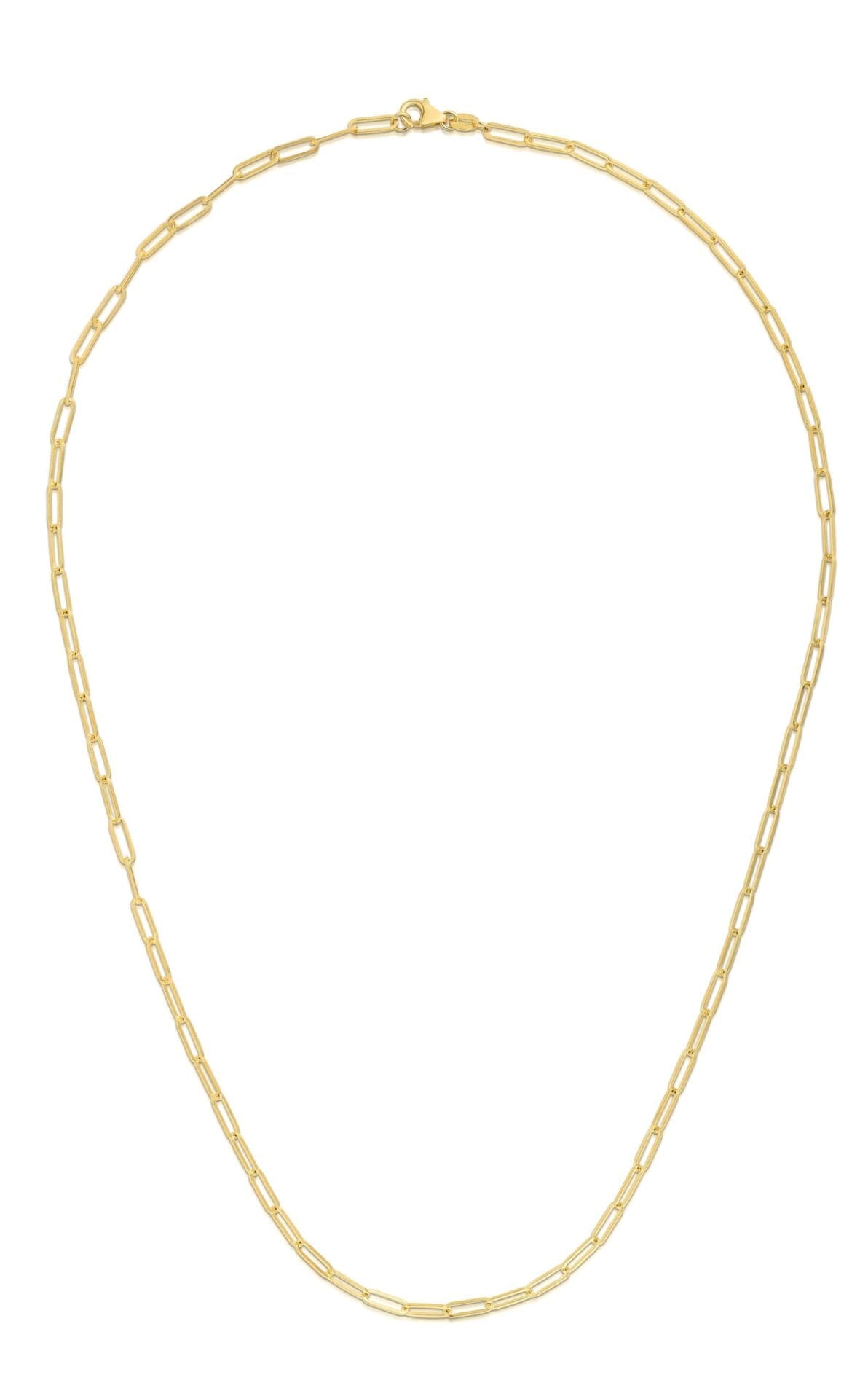 14k Yellow Gold Paperclip Chain | Federal Way Custom Jewelers