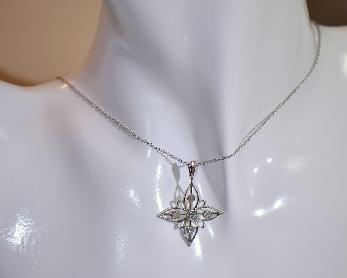 Antique Diamond Polaris "North Star" Pendant