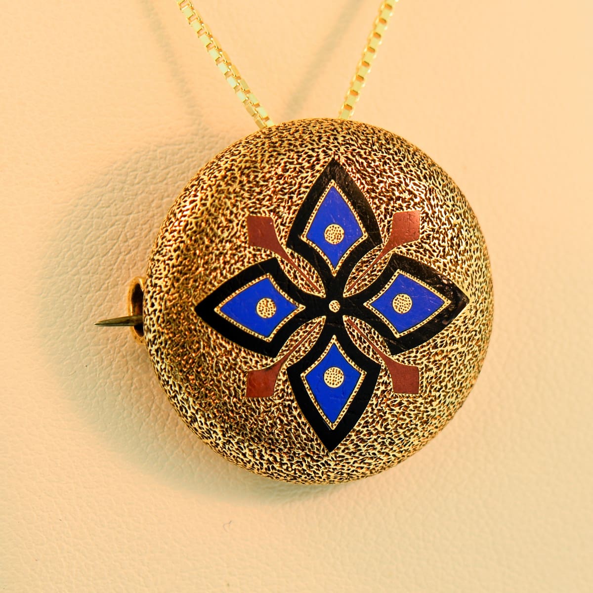 Antique French Enameled Maltese Cross Pin Pendant Combo | Exquisite ...
